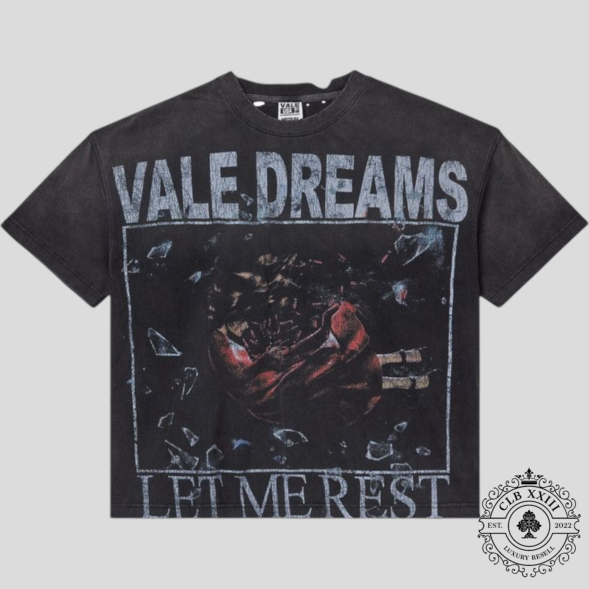 Vale Red Dress Tee in Black