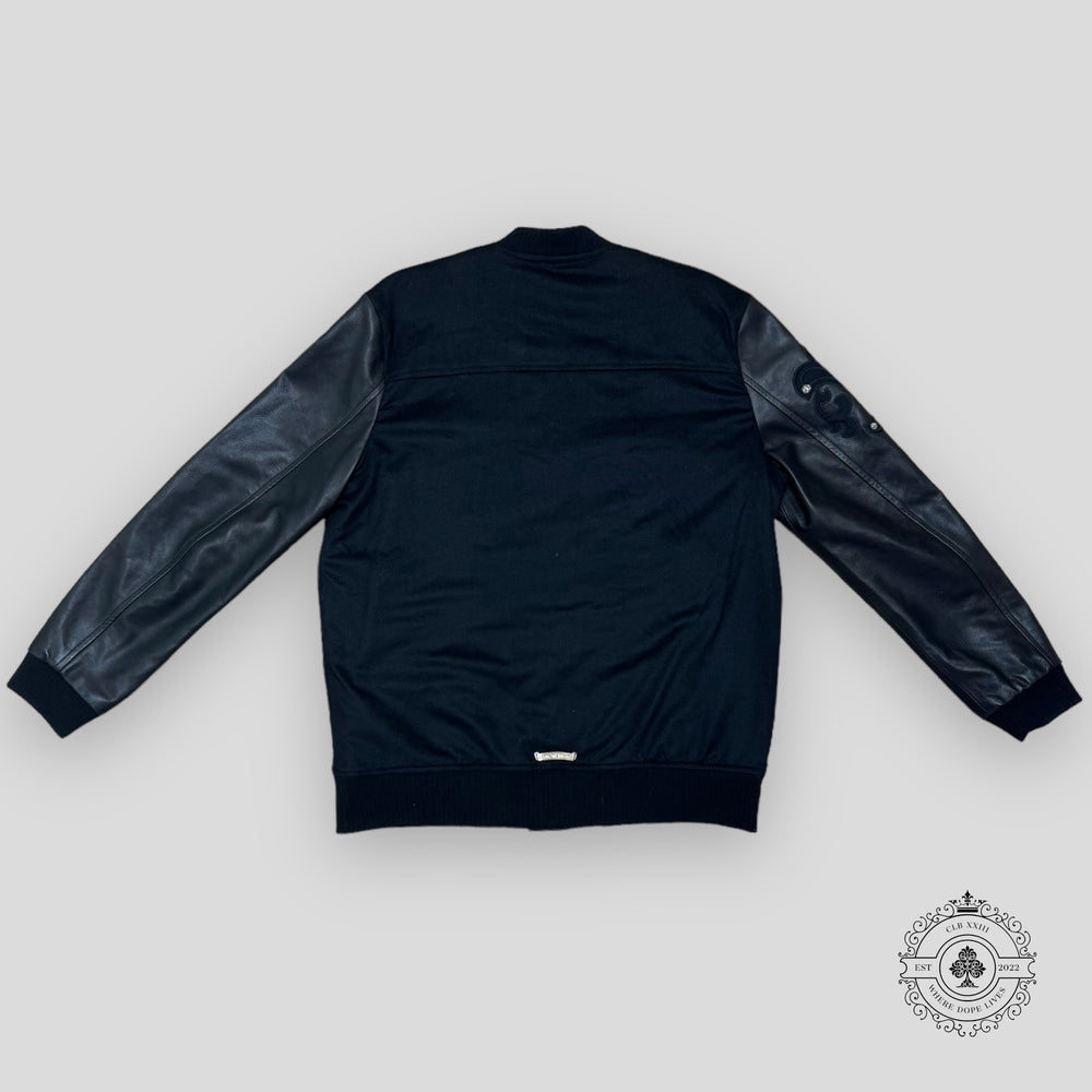 Chrome Hearts Letterman Jacket in Black