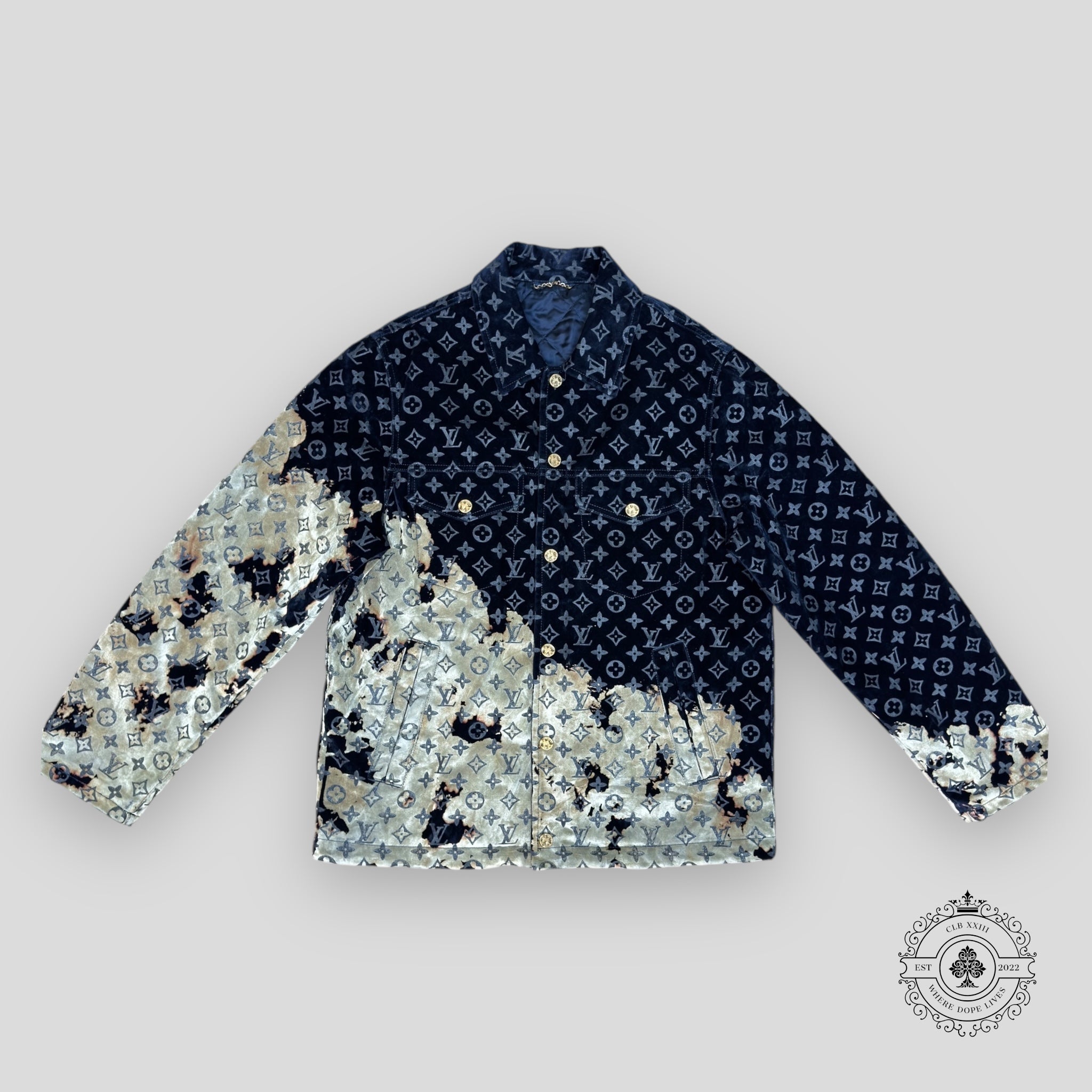 Louis Vuitton Monogram Bleach Denim Jacket