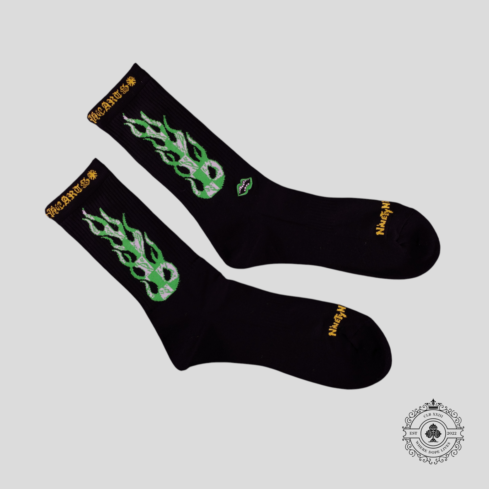 Chrome Hearts 99 Eyes Socks in Black