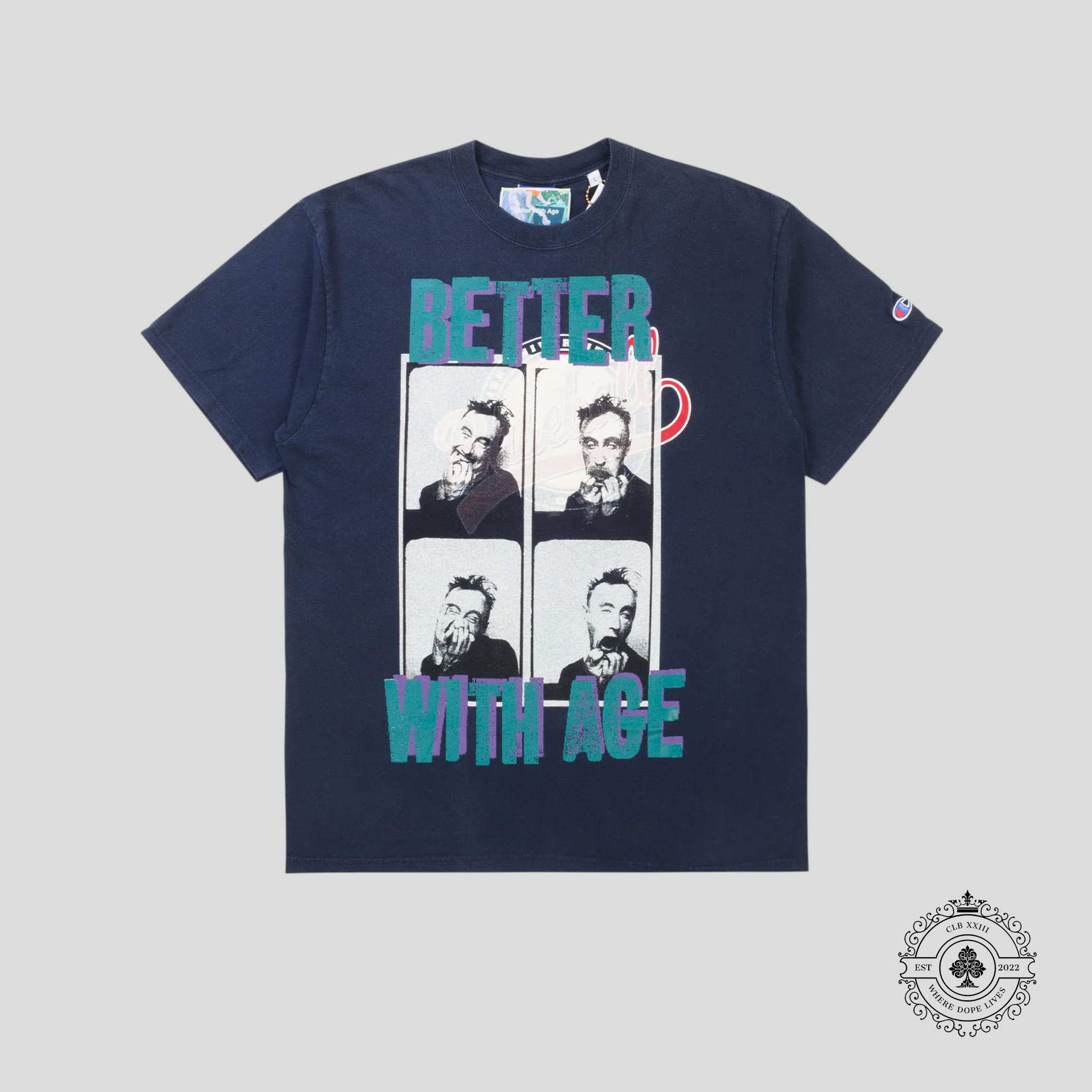 Better With Age Weirdo Tee in Blue