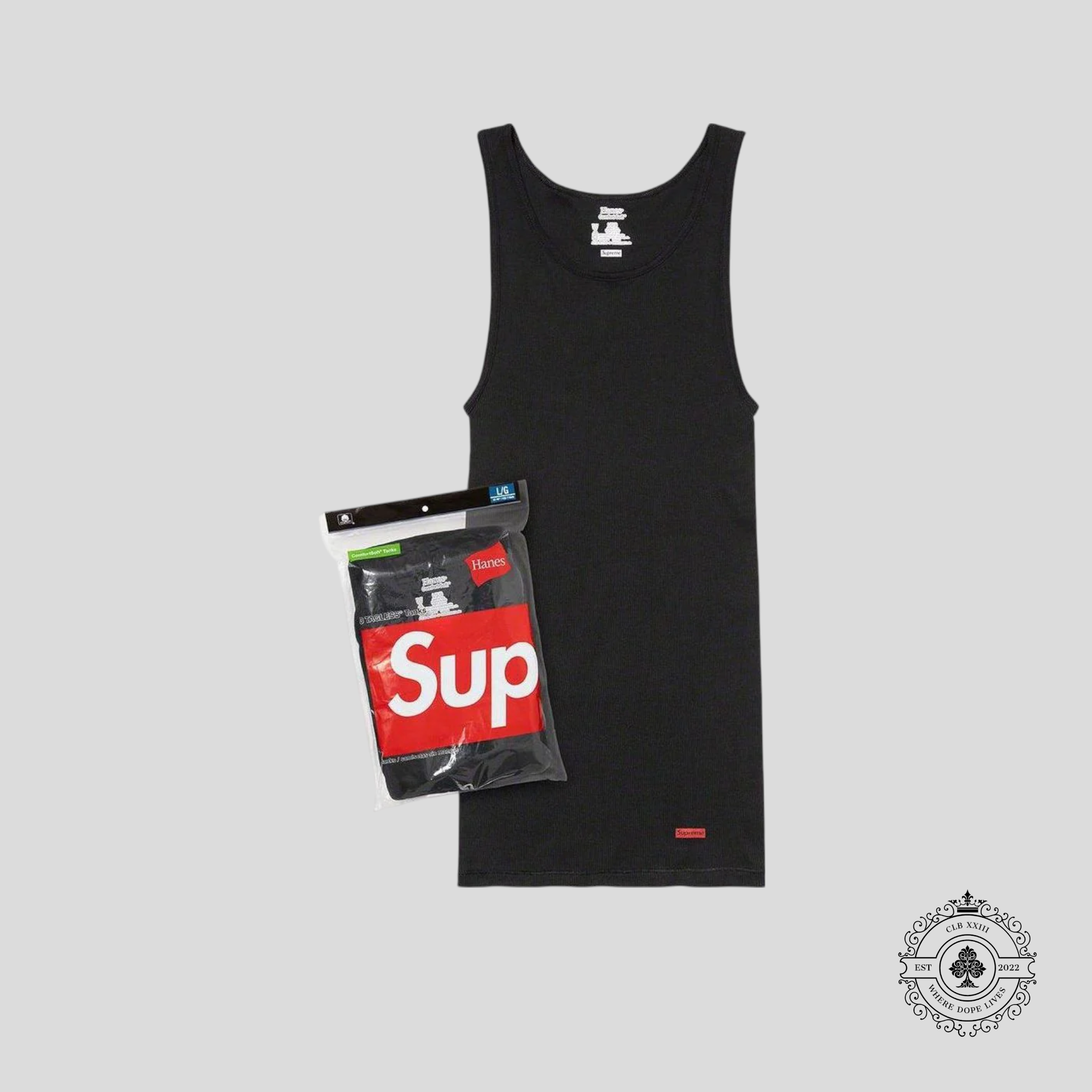 Supreme Tank Tops 3-Pack in Black
