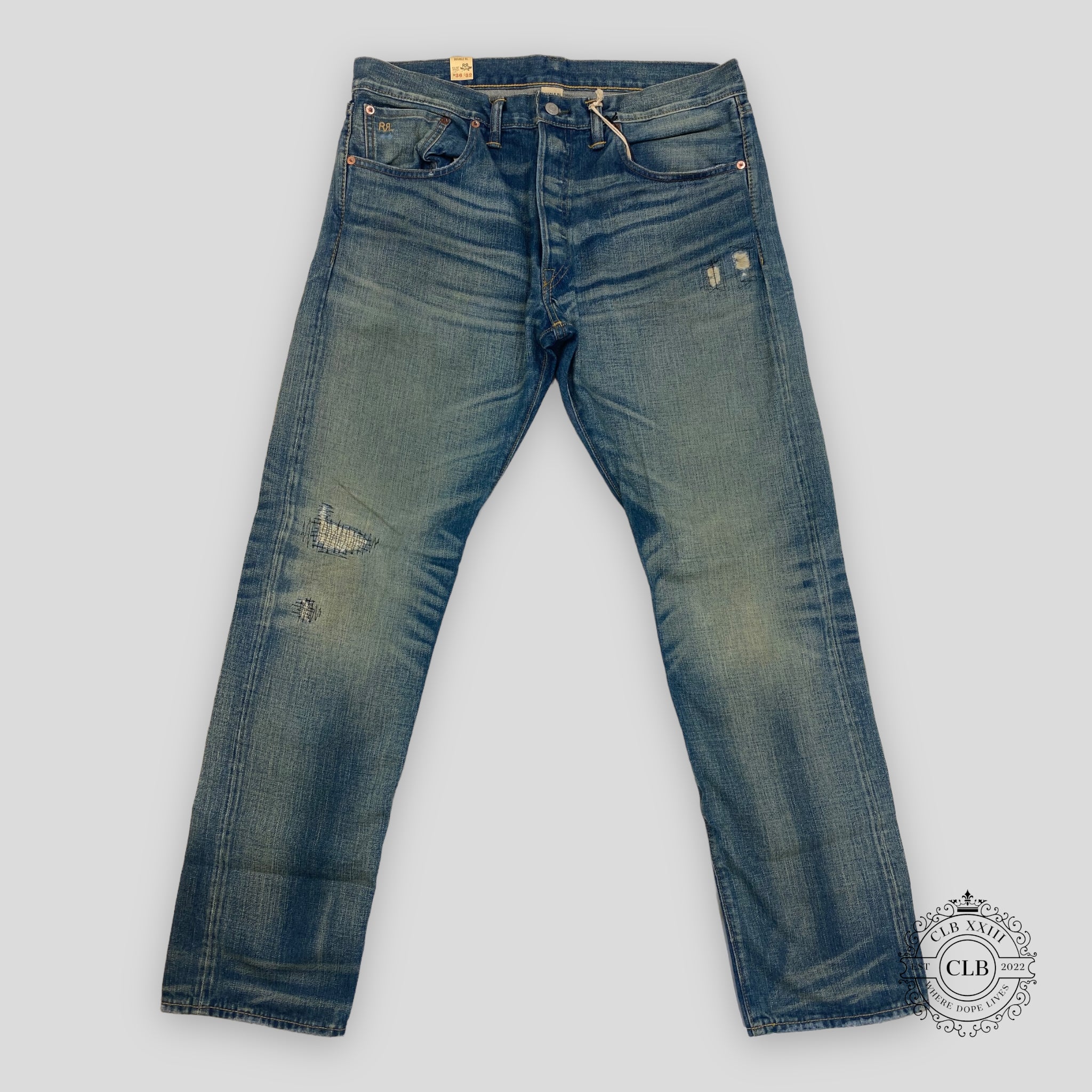 RRL SLIM FIT FALL CORE JEANS - BLUE